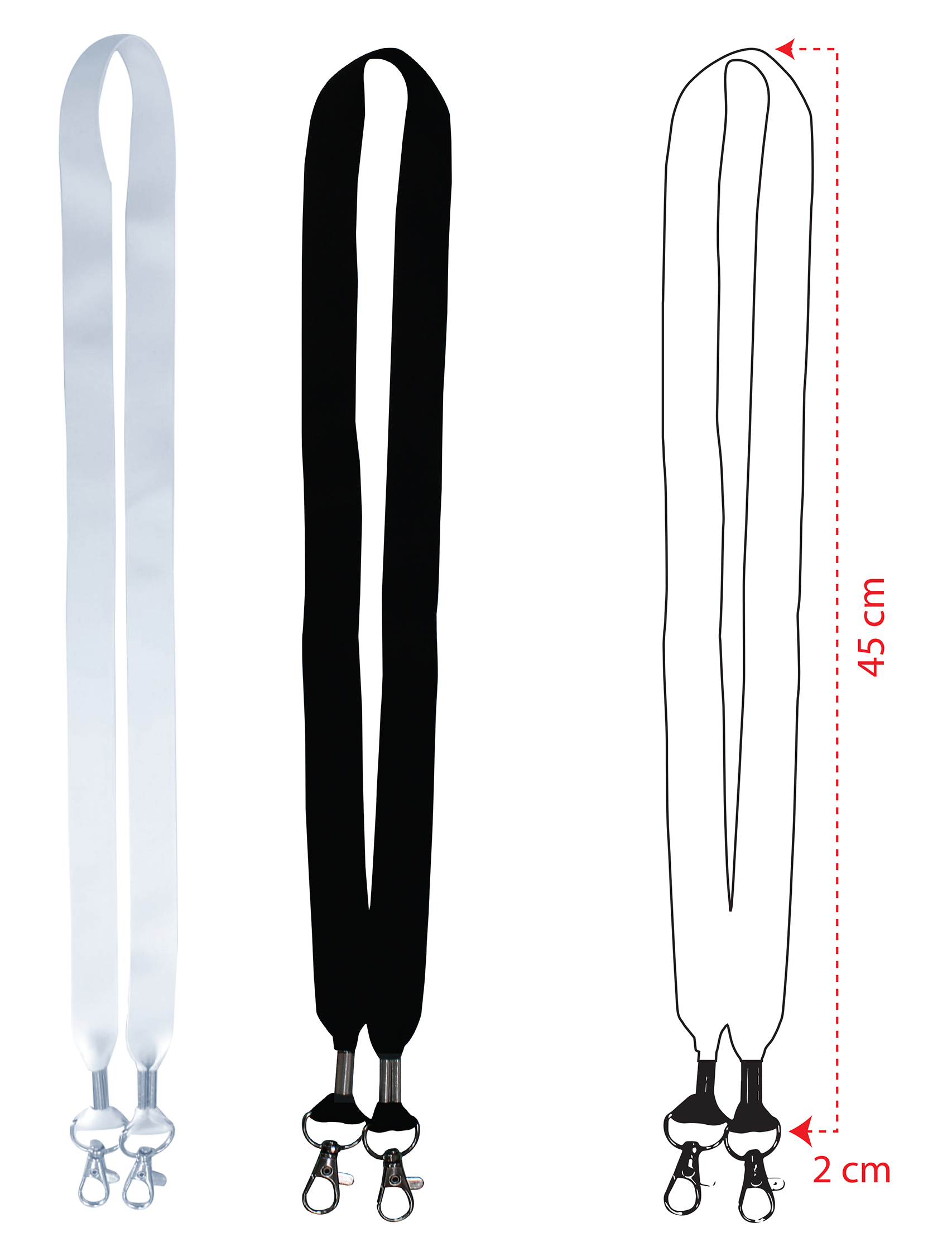 POLYESTER DUAL HOOK LANYARD – Cubic
